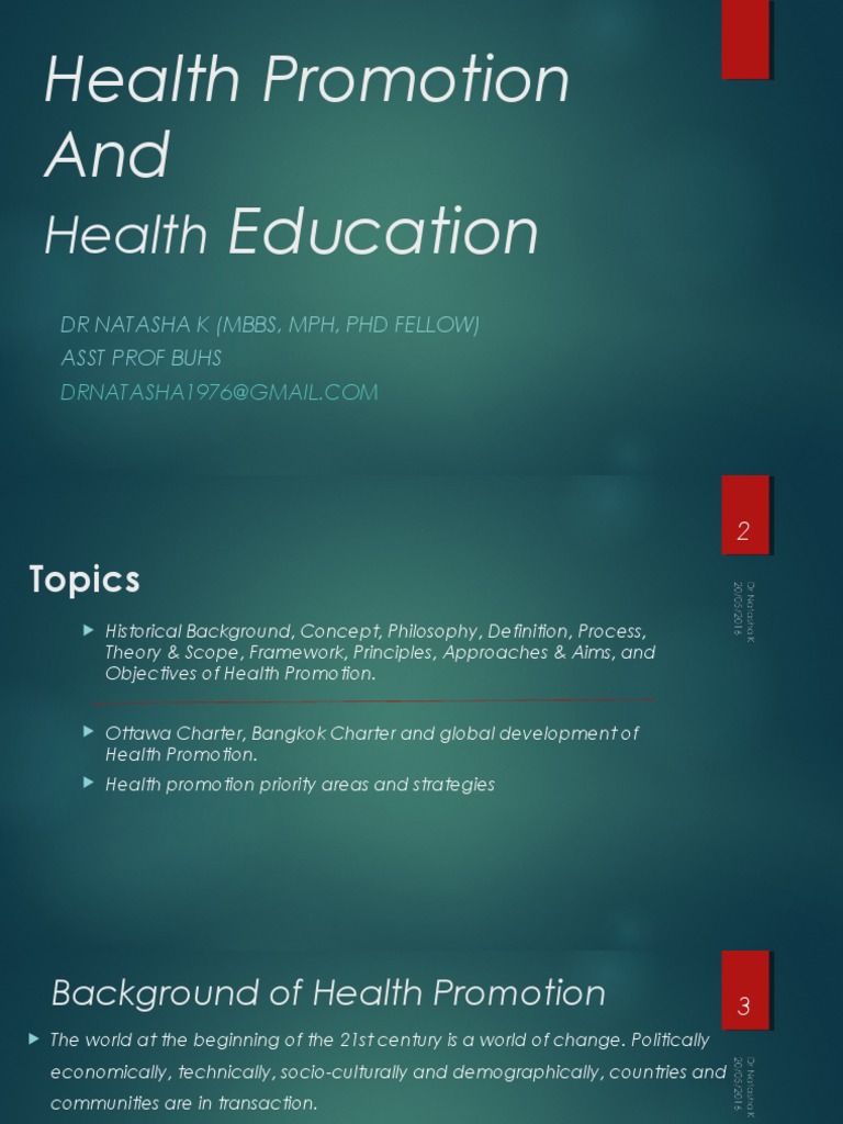 Health Promotion and Education | PDF | Health Promotion | Empowerment