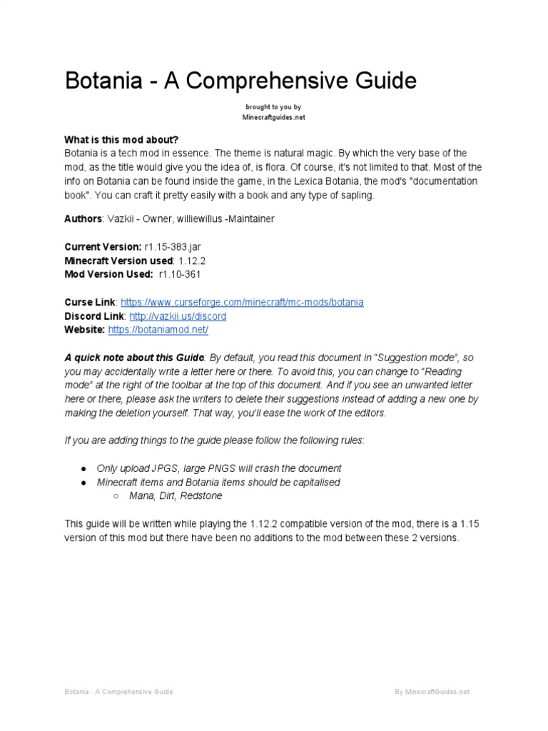 Botania - A Comprehensive Guide | PDF | Petal | Flowers