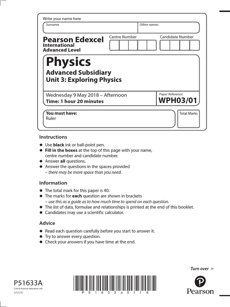 Physics: Pearson Edexcel | PDF | Observational Error | Physical Quantities