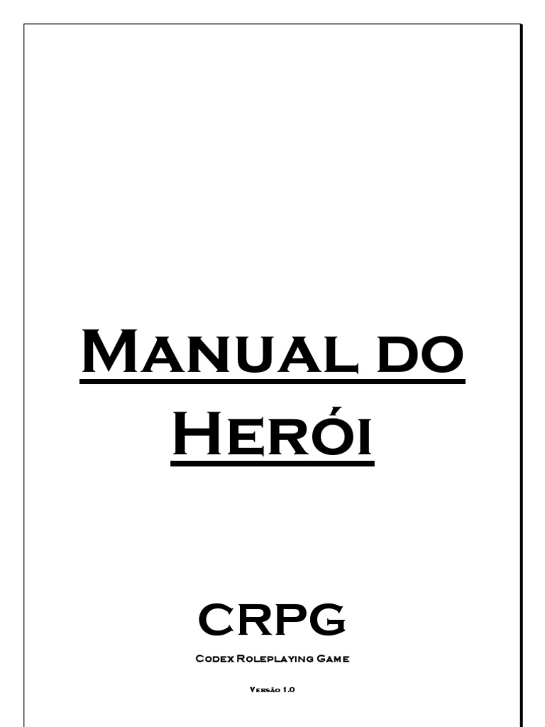 CRPG - Manual Do Herói | PDF | Deus | Samurai