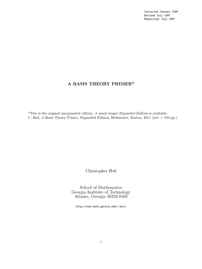 Bases | PDF | Norm (Mathematics) | Hilbert Space