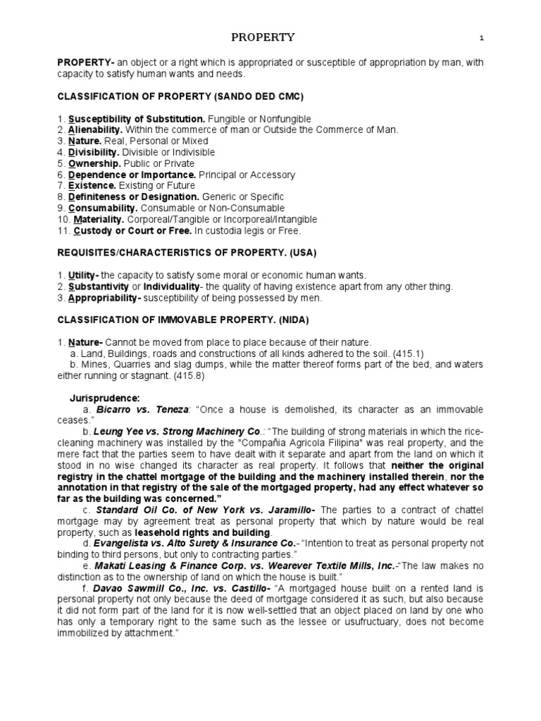 Property Types and Classifications | PDF | Ownership | Property