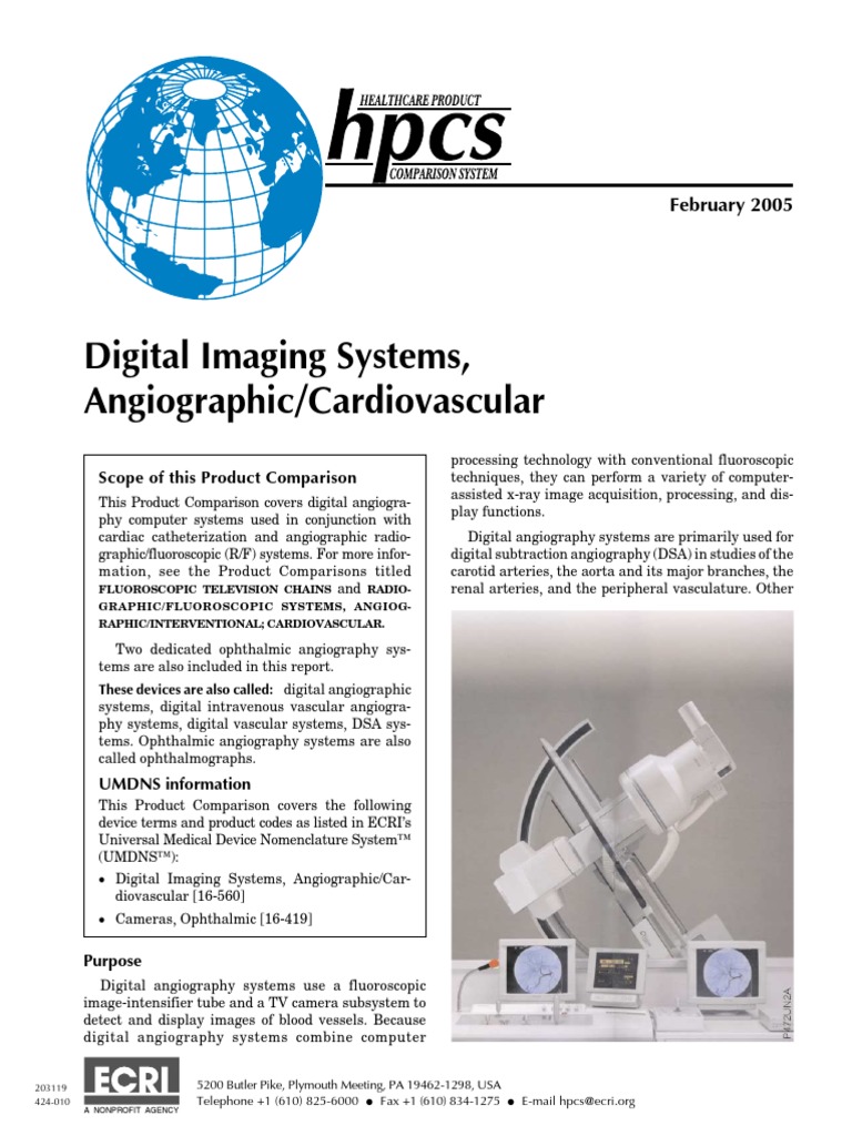 Digital Imaging Systems, PDF | PDF | Angiography | Television