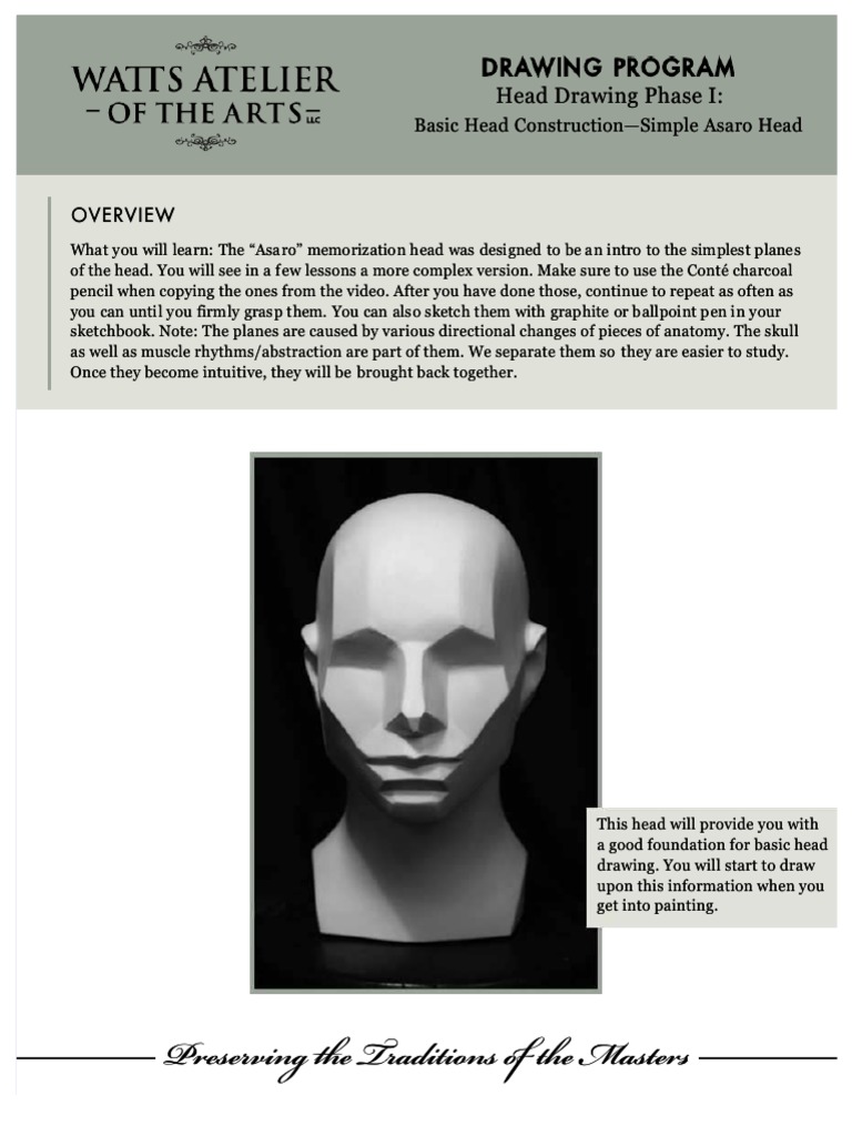 Simple Asaro Head Drawing Guide | PDF | Art Media