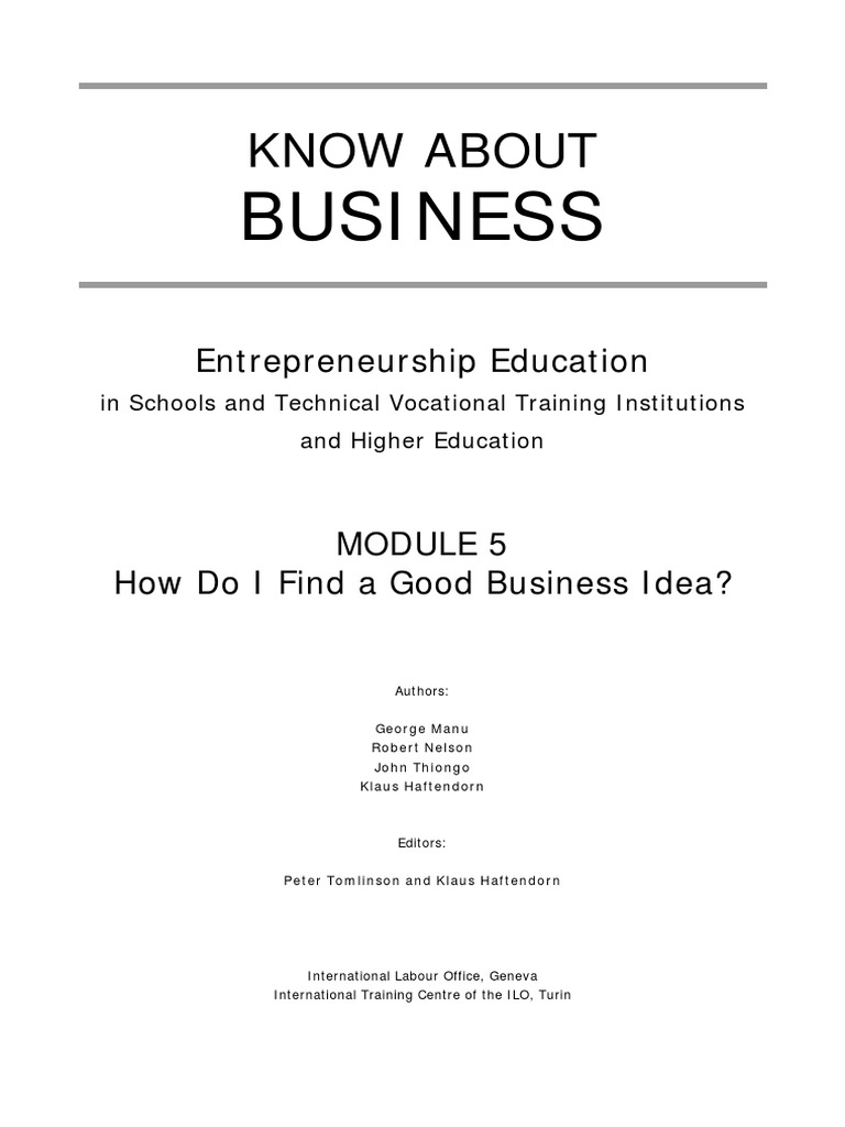 Module 5 Pdf Pdf Entrepreneurship Brainstorming
