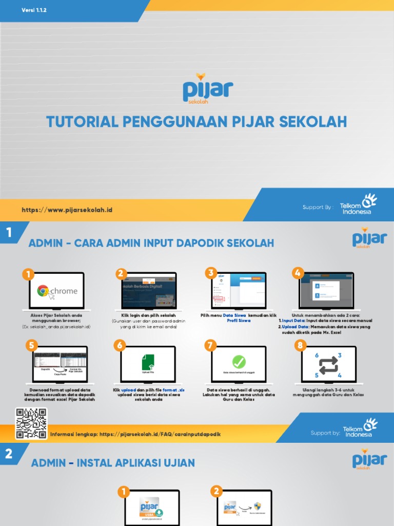 Cara Penggunaan Pijar Sekolah V.1.1.2 PDF | PDF