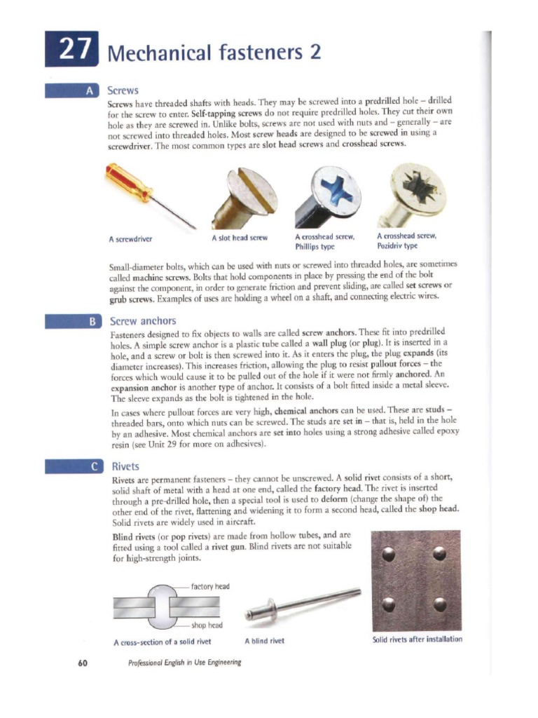Mechanical Fasteners 2 PDF | PDF