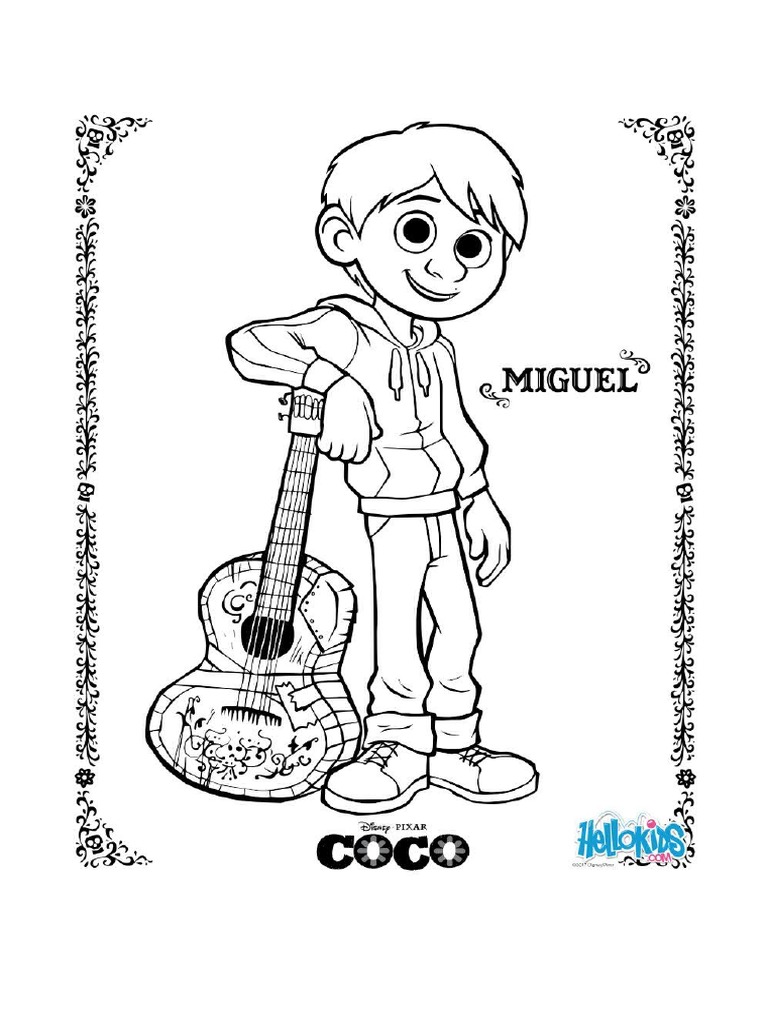 Coco Miguel Colorear | PDF