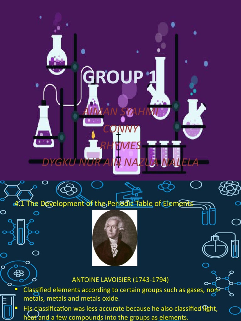 Group 1 (4D) Chemistry | PDF | Chemical Elements | Periodic Table
