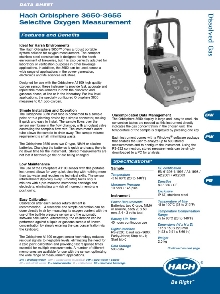 Brosur Orbisphere 3655 | PDF | Parts Per Notation | Flow Measurement