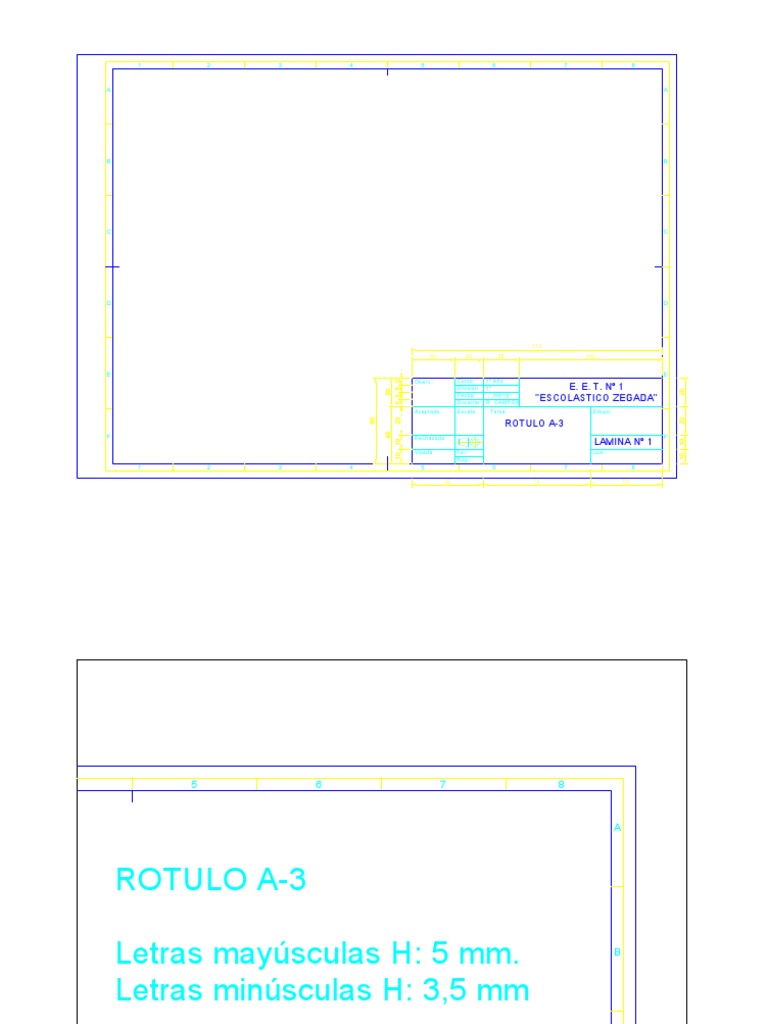 IRAM-A3-Formato y Rotulo | PDF | Ortografía | Texto