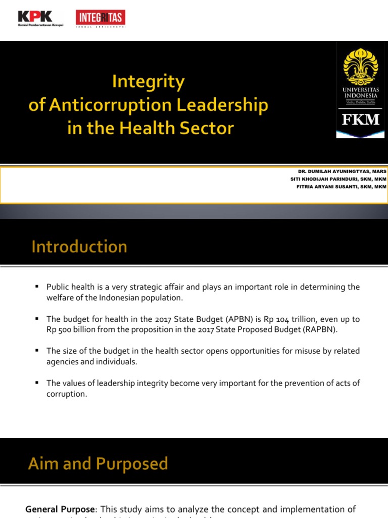 Integritas Kepemimpinan | Download Free PDF | Corruption | Integrity