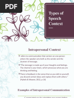 Intimate Speech Style | PDF