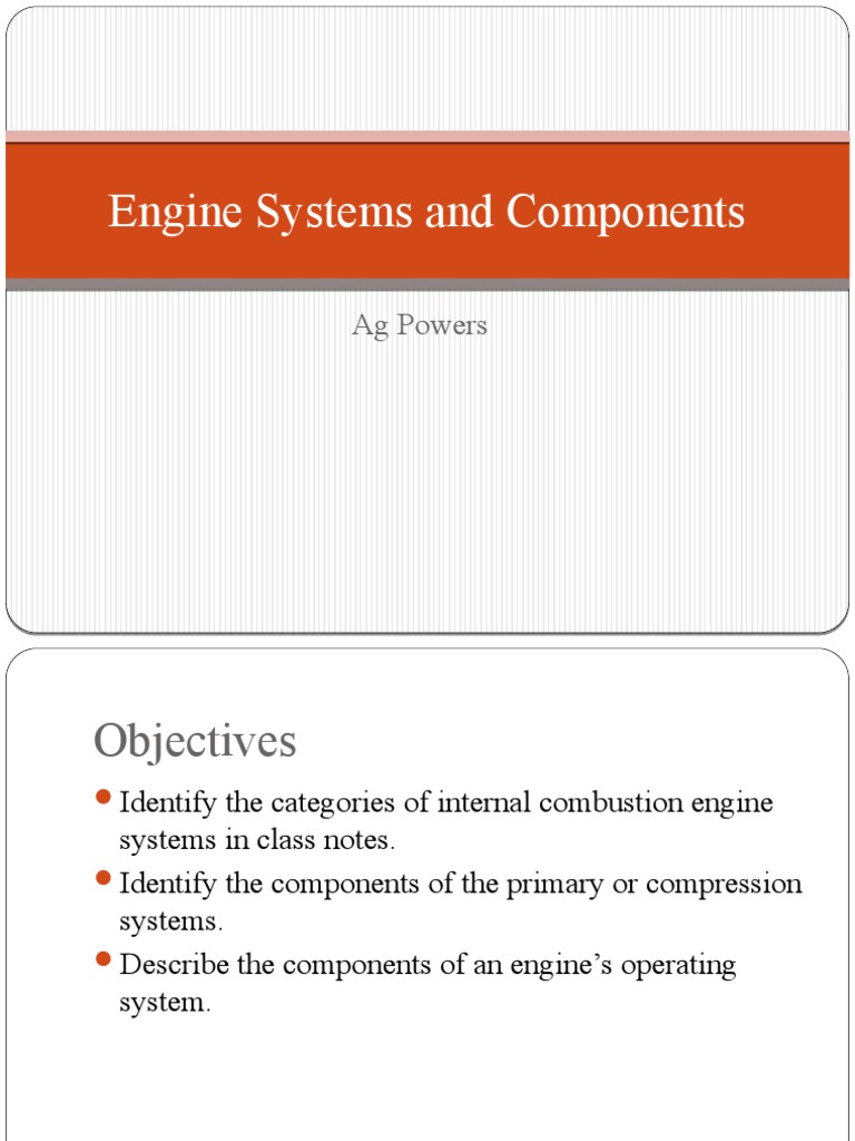 Engine System and Components | PDF | Internal Combustion Engine ...