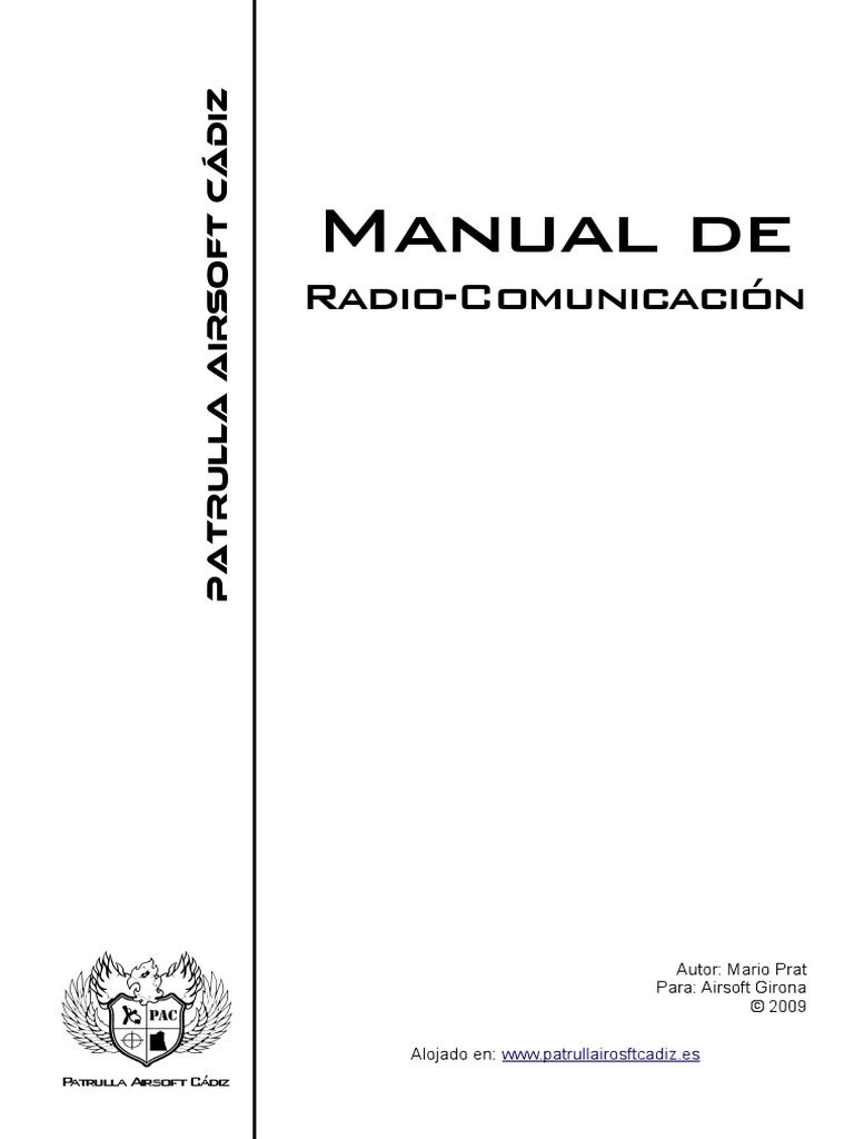 Manualderadiocomunicacion | PDF | Radiodifusión | Antena (Radio)