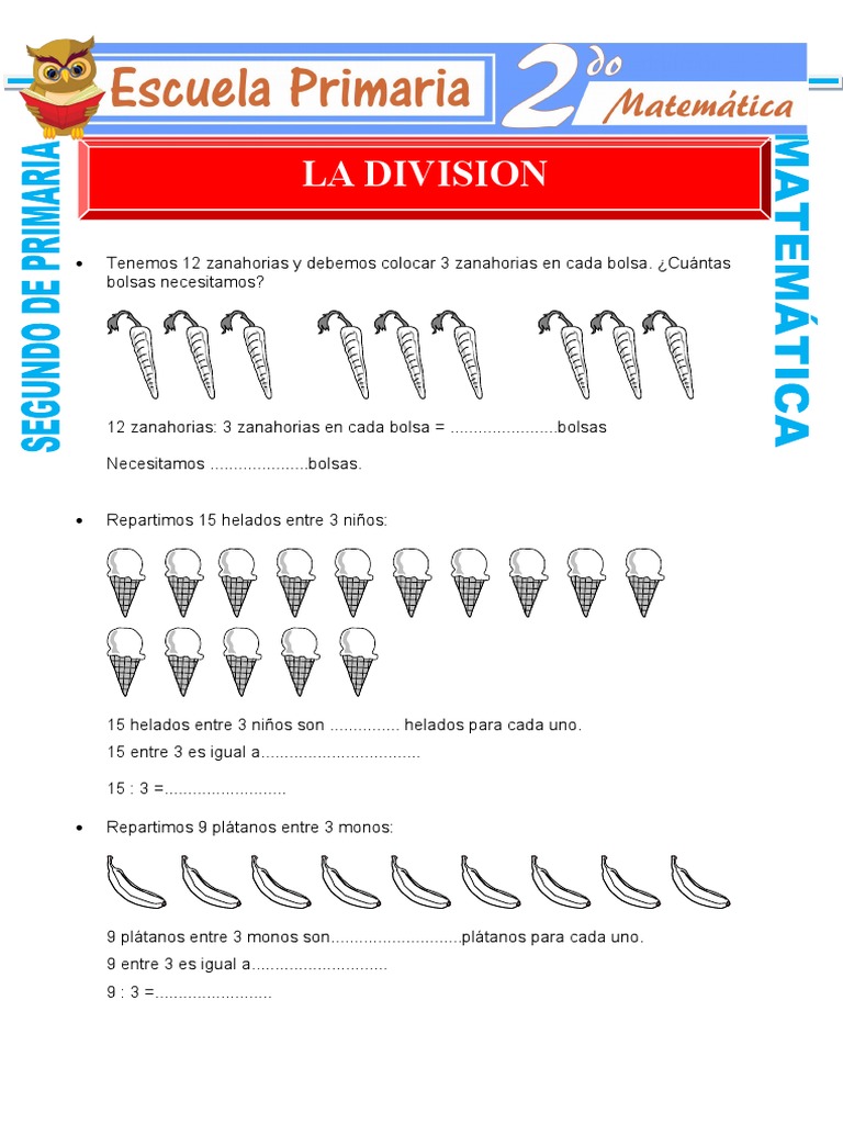 Ejercicios de Division para Segundo de Primaria | PDF | División ...
