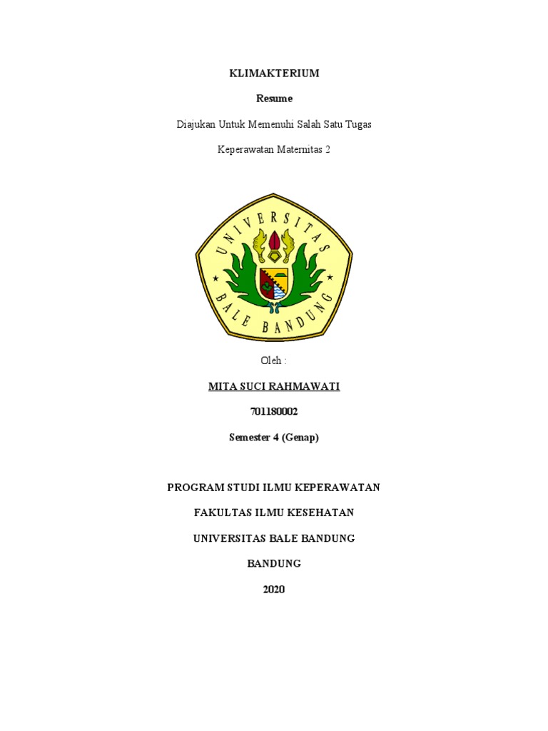 KLIMAKTERIUM (Resume Mita) | PDF