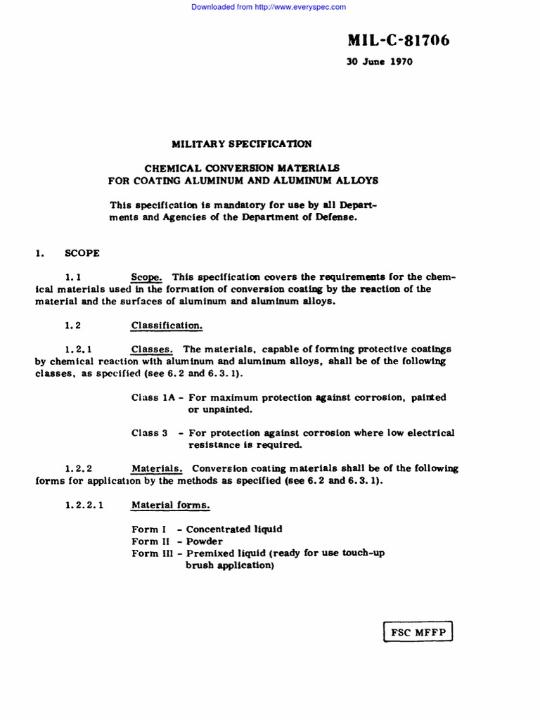 Mil C 81706 PDF | PDF