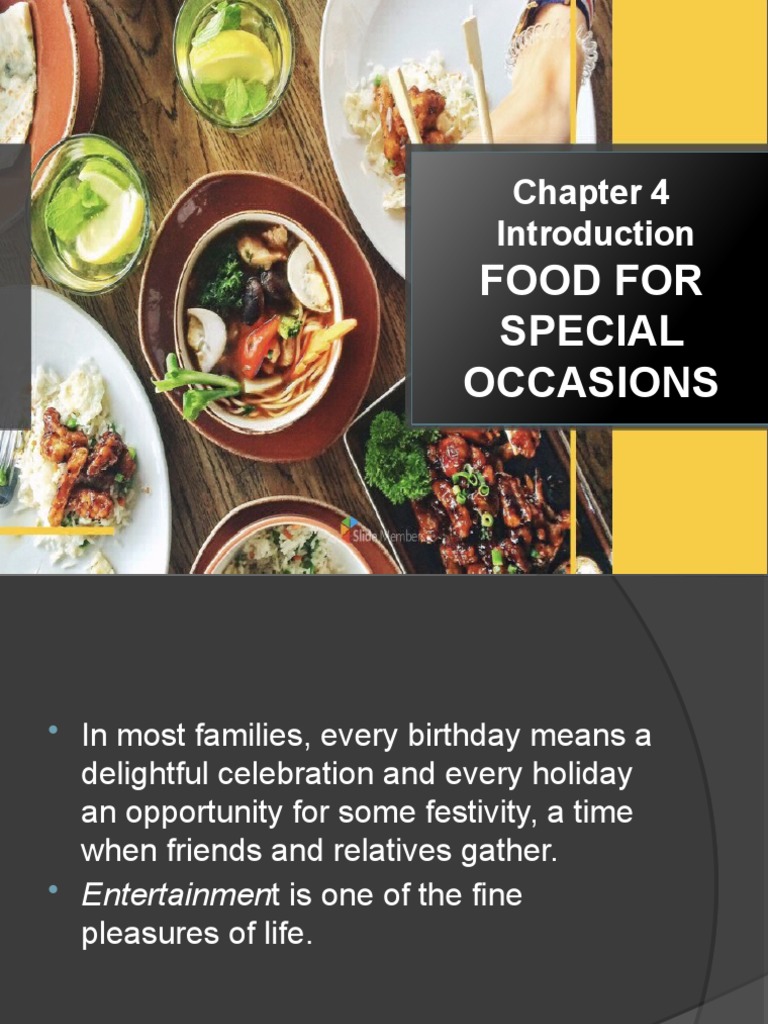 Food For Special Occasions | PDF