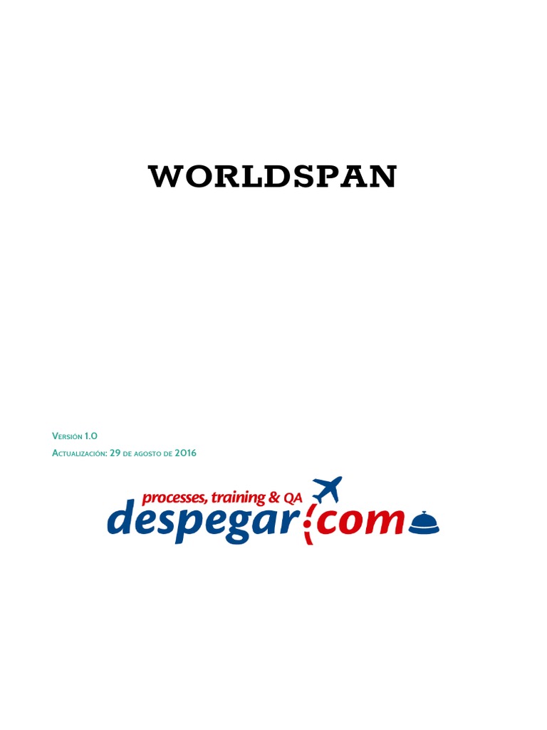 Manual de Worldspan | PDF | Aeropuerto | aerolíneas