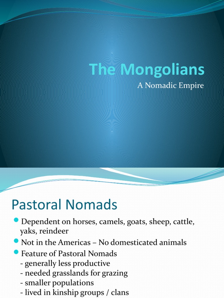 CH - 11 - B - Nomads and The Mongols 2 | PDF | Nomad | Mongol Empire