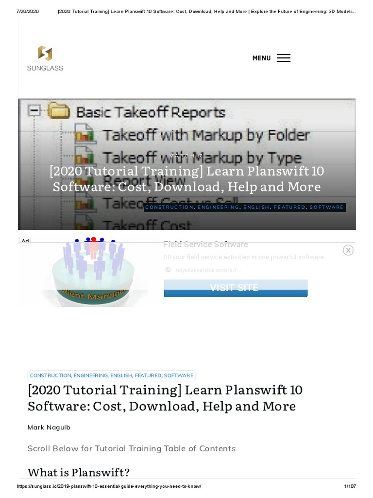 (2020 Tutorial Training) Learn Planswift 10 Software: Cost, Download ...