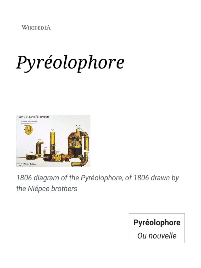 Pyréolophore - Wikipedia | PDF | Engines | Machines