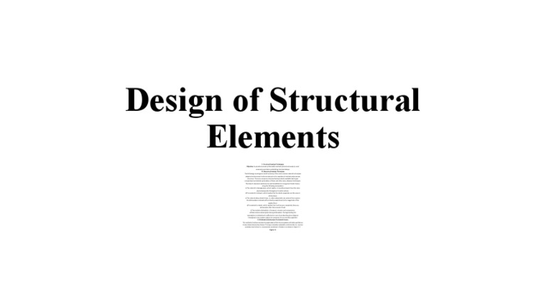 Design of Structural Element | PDF