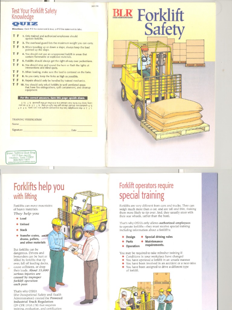 Forklift Safety Brochure | PDF