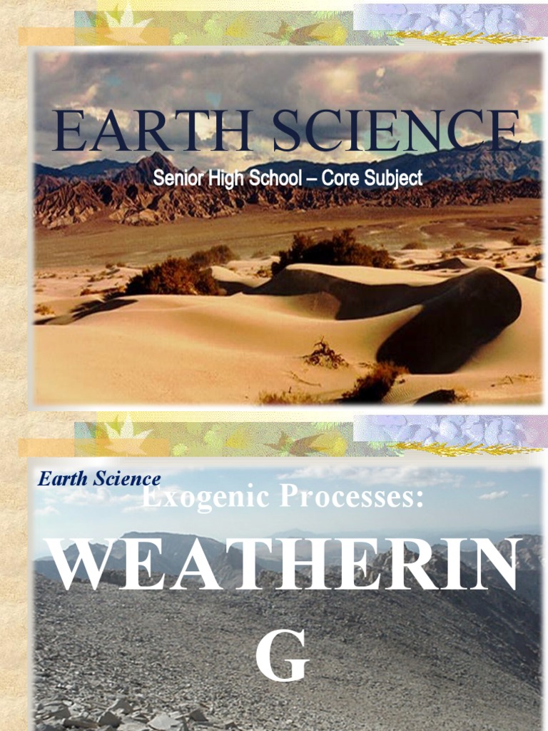 Earth Science: Senior High School - Core Subject | PDF | Weathering ...