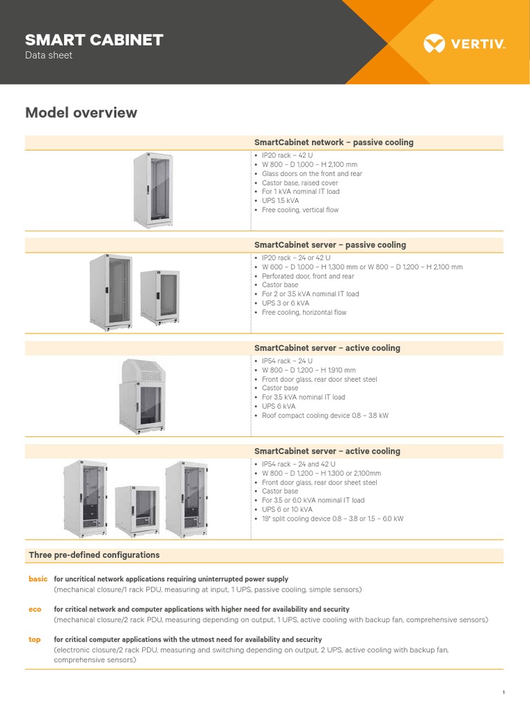 Vertiv Ds Smartcabinet en | PDF | Computer Network | Computing