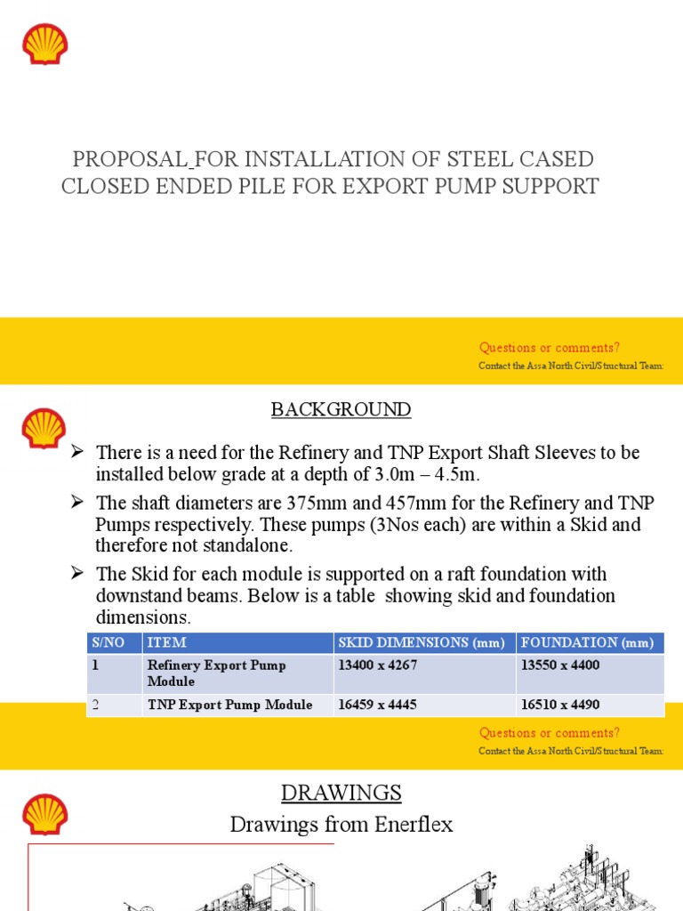 TNP Pump Installation Proposal | PDF | Deep Foundation | Drilling Rig