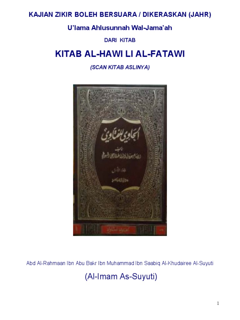 Zikir Jahr dalam Kitab Al-Hawi | PDF