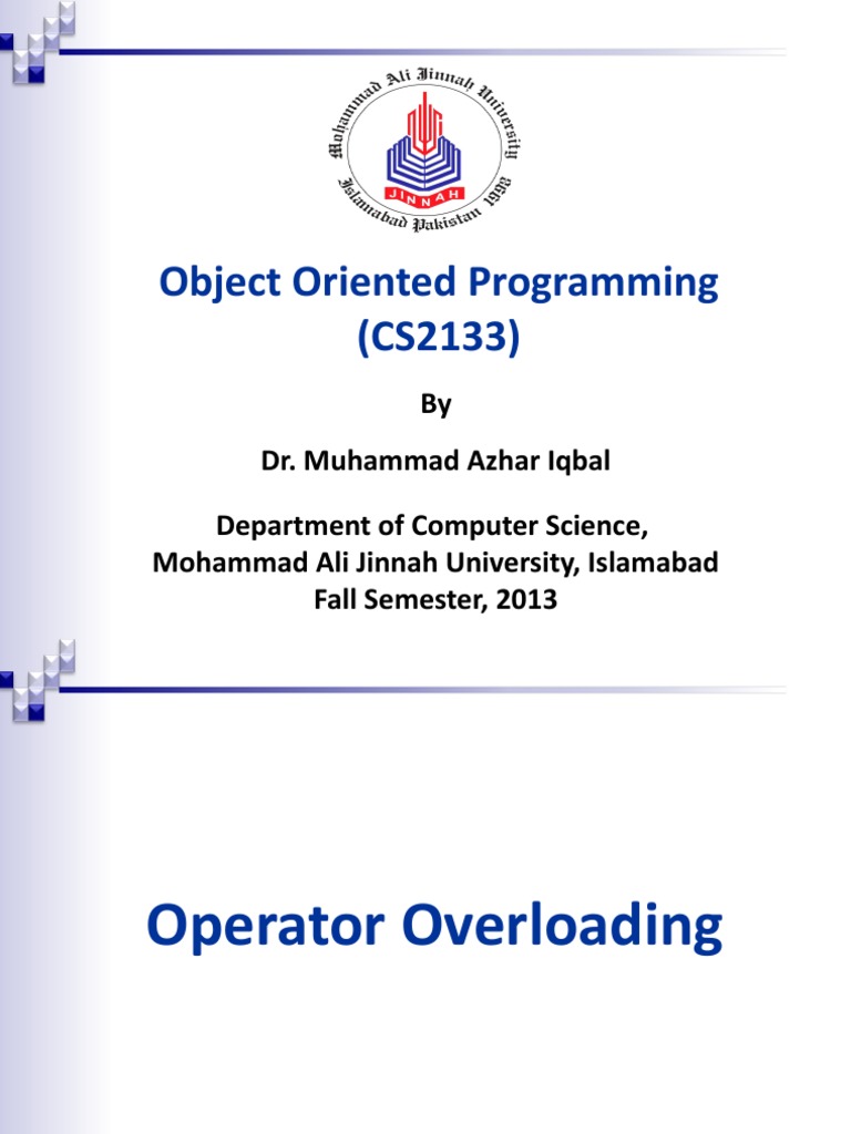 Object Oriented Programming (CS2133) | PDF | Object Oriented ...