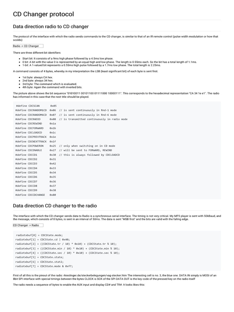 CDC Protocol | PDF | Bit | Telecommunications Engineering