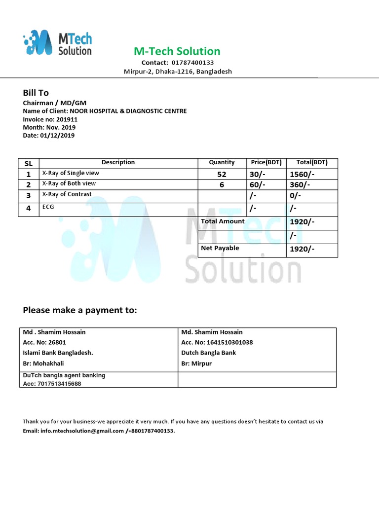 MT Technology - Invoice | PDF