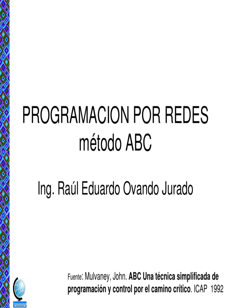 Programación de Redes en Proyectos | PDF | Gestión de proyectos ...