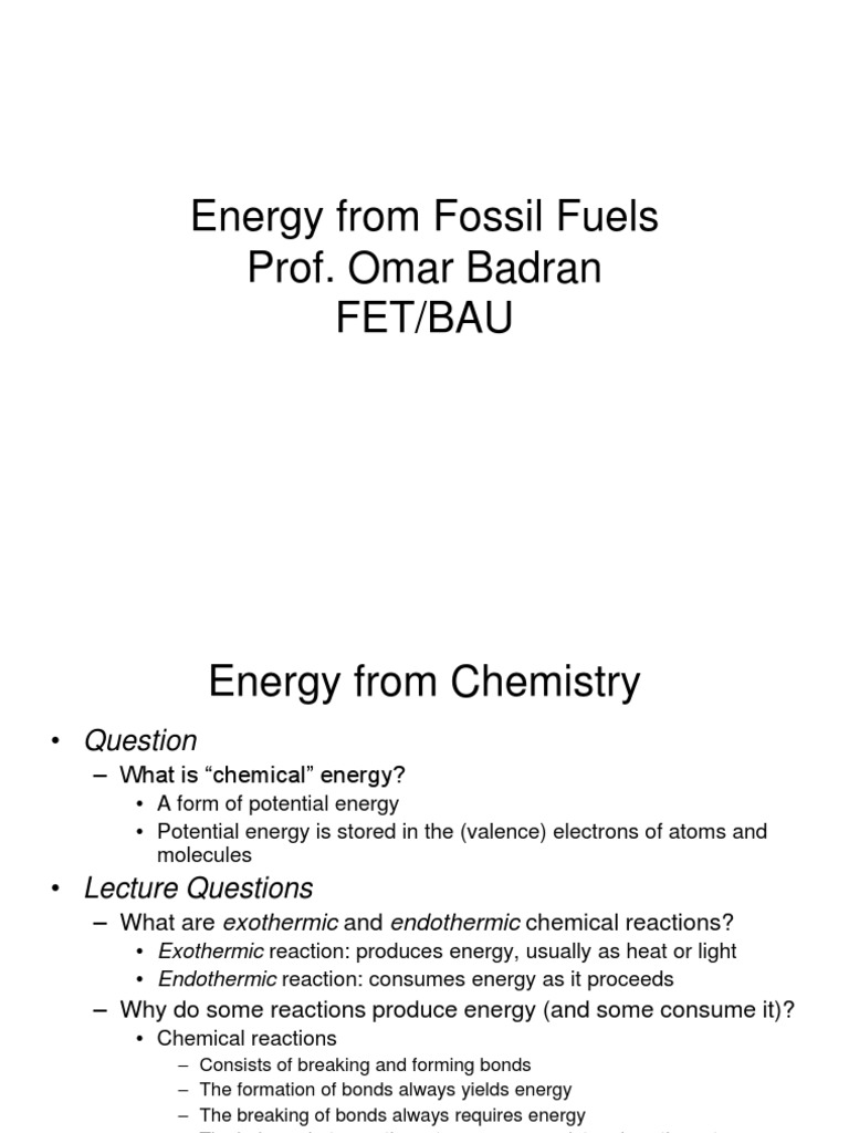 Energy From Fossil Fuels-5-6-7 | Download Free PDF | Coal | Petroleum