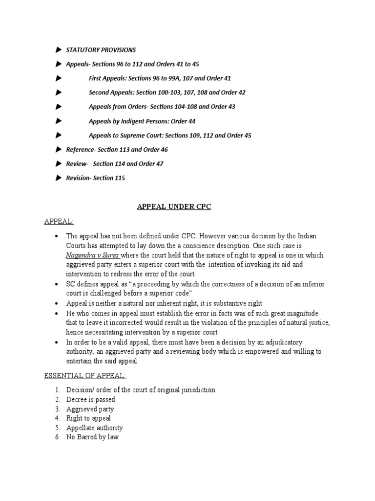 CPC Notes | Download Free PDF | Judgment (Law) | Decree