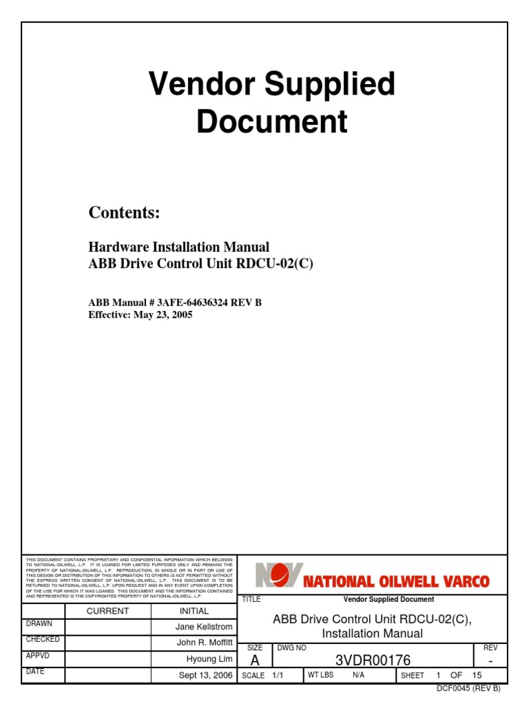 Vendor Supplied Document: Contents | PDF | Power Inverter | Electrical ...
