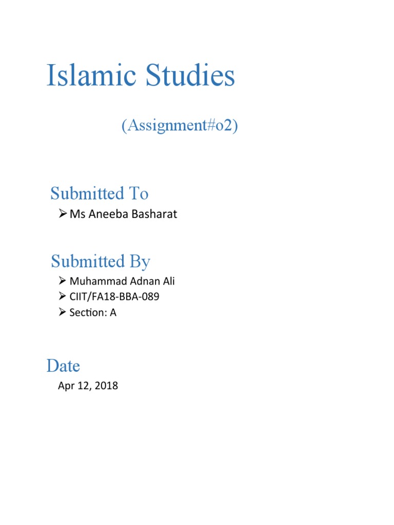 Assignment#02 by Muhammad Adnan Ali | PDF | Surah | Quran