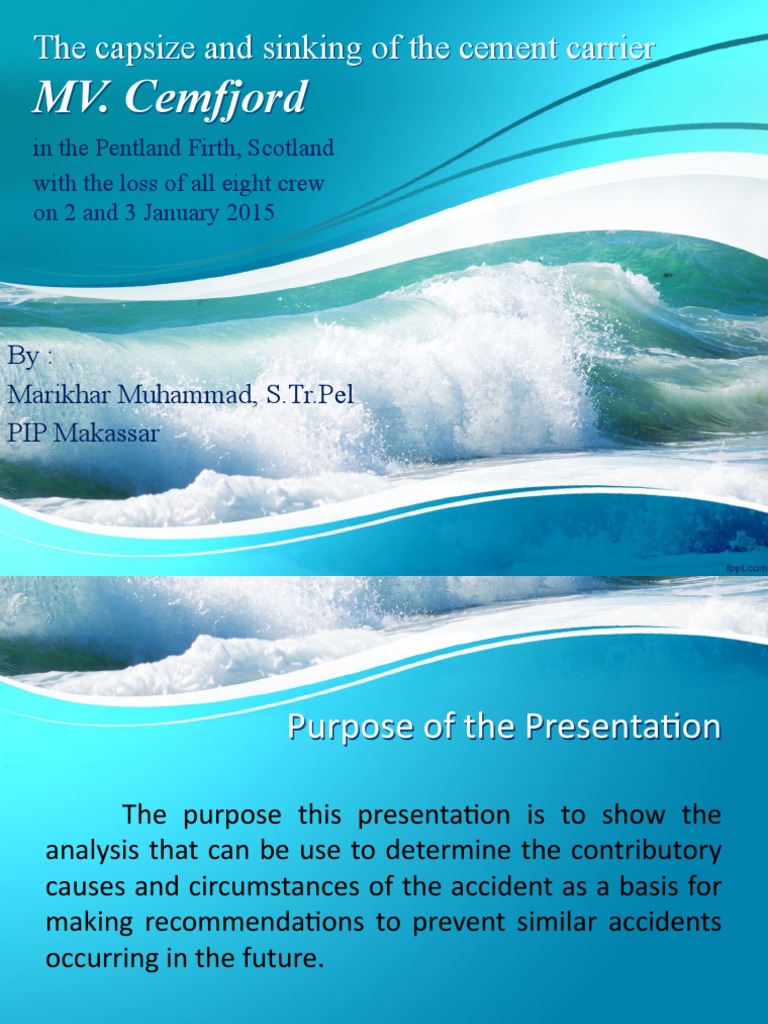 MV Cemfjord Sinking Analysis | PDF | Ships | Water Transport