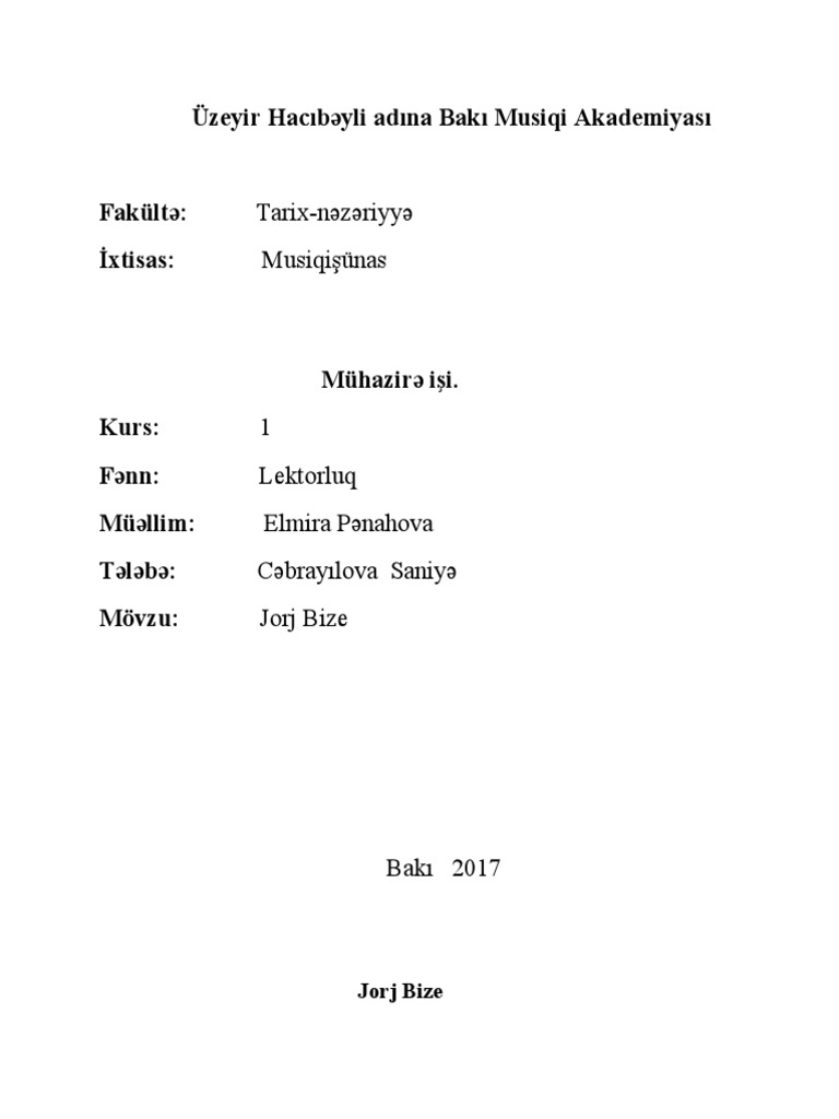 Jorj Bize | PDF