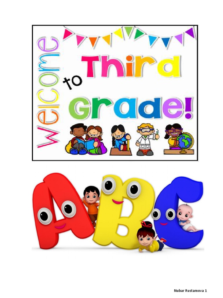 3rd Grade English Booklet | PDF