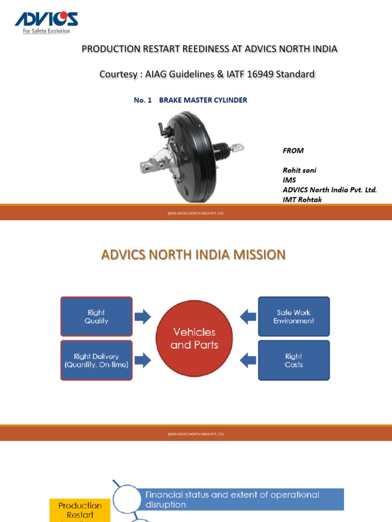 Production Restart Readyness Prsentation | PDF
