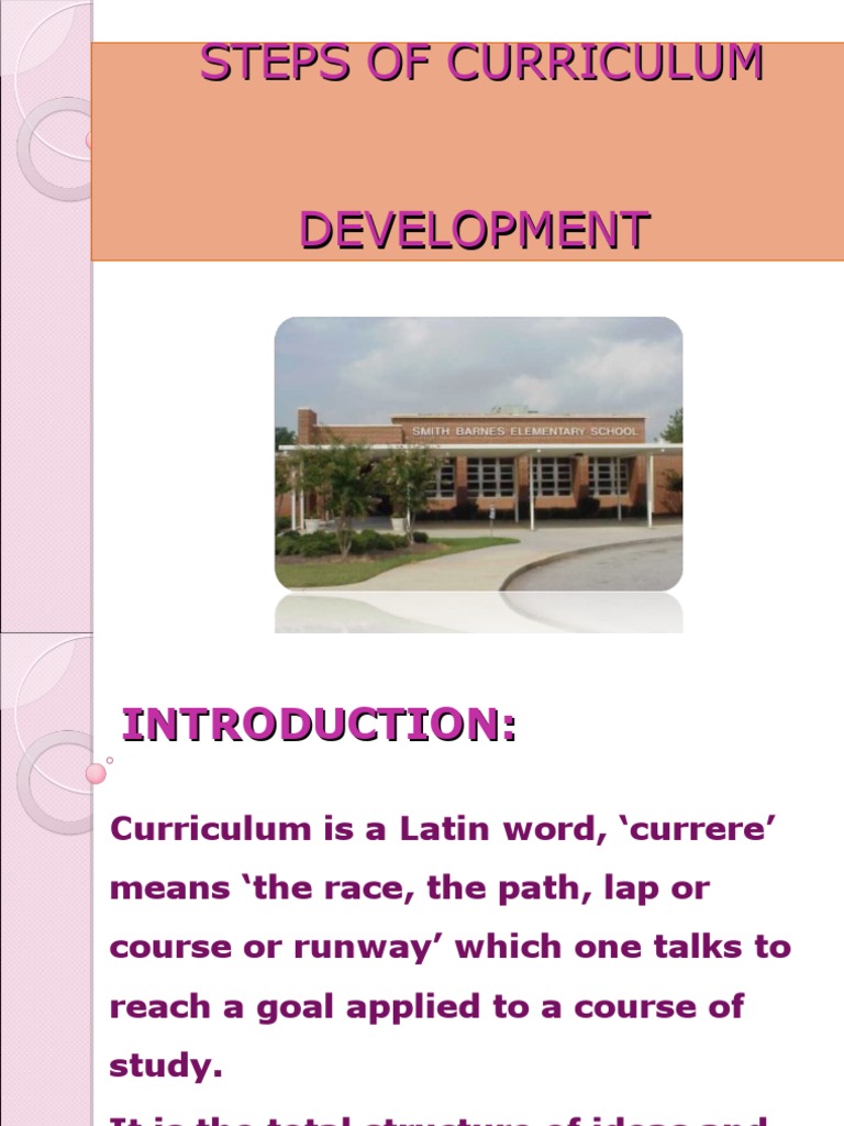 Steps of Curriculum Development | PDF