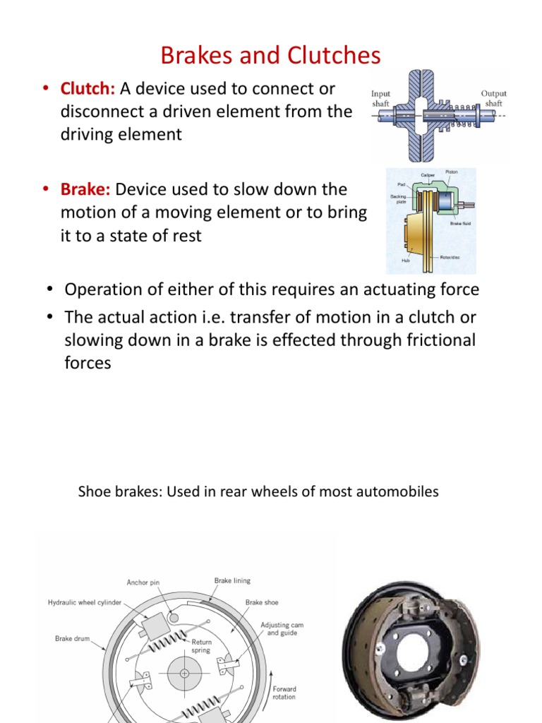 Understanding Brakes and Clutches | PDF | Brake | Clutch