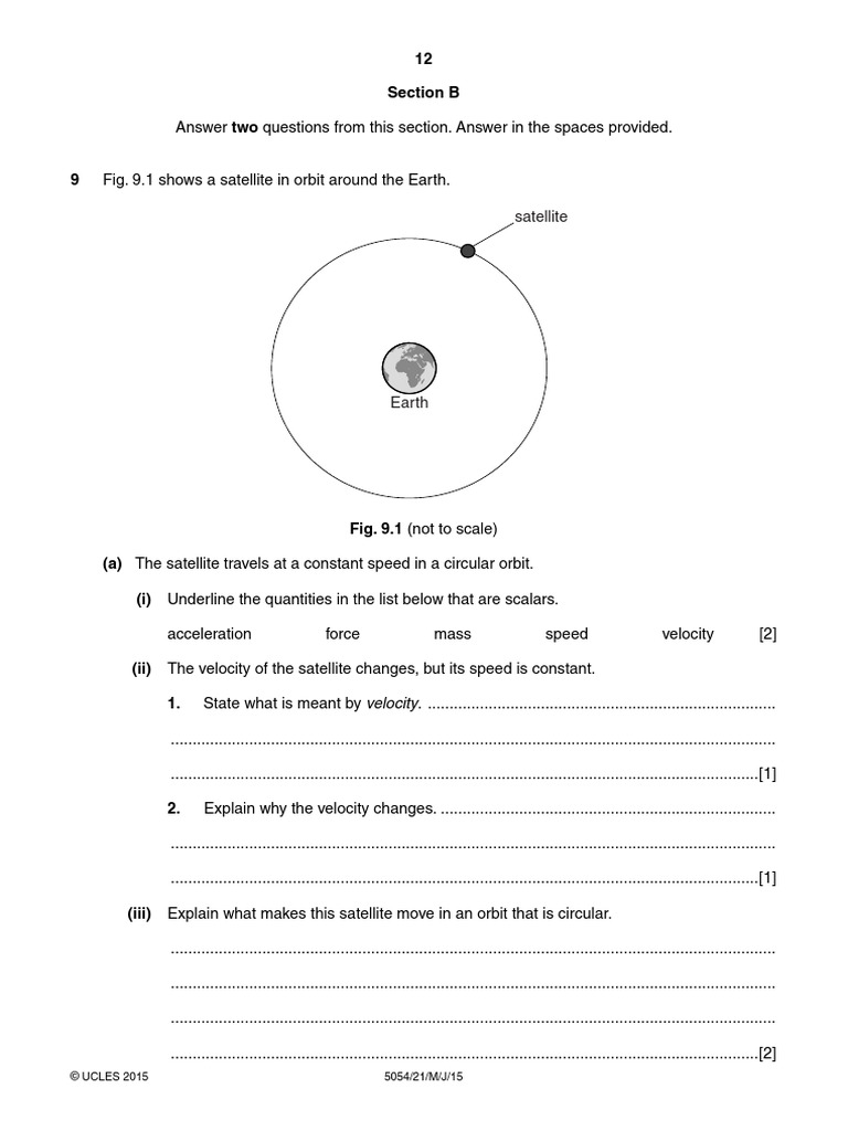 Pages From 5054 - s15 - QP - 21-7 - Chapter Kinematic | PDF | Rocket ...