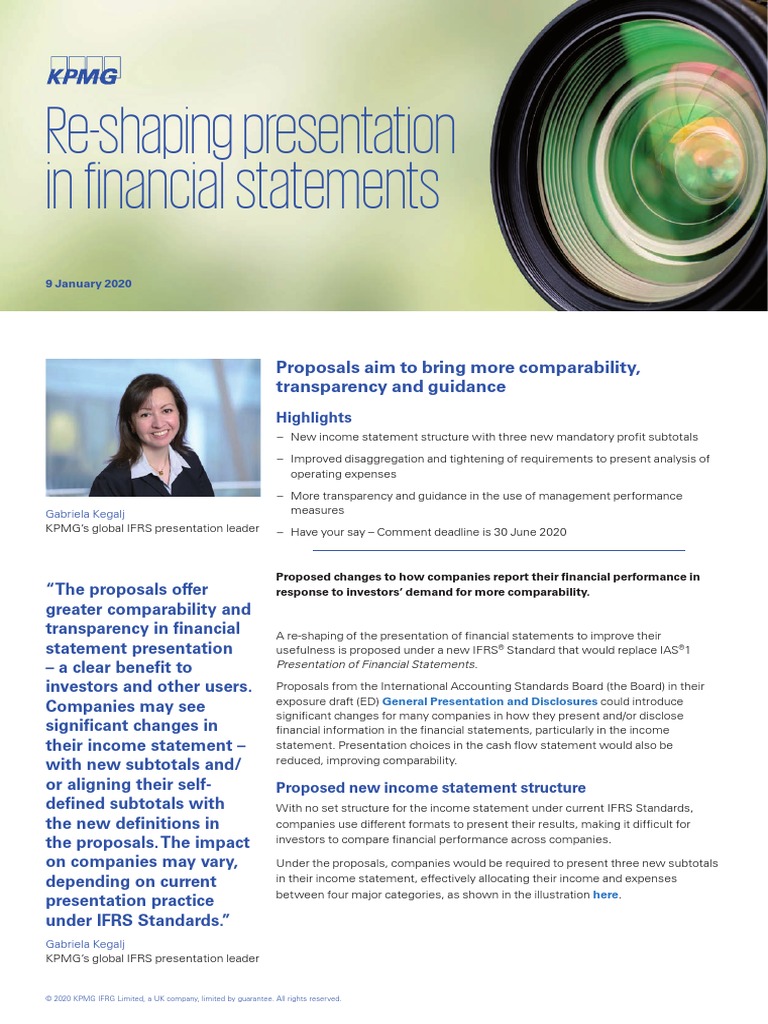 Presentation Fin Statements Printable | PDF | Income Statement ...