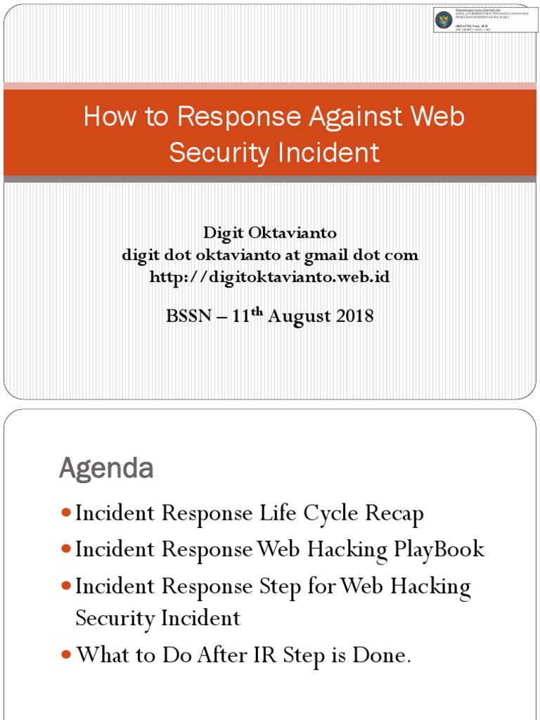 How To Response Against Web Security Incident Signed | PDF | Web Server ...